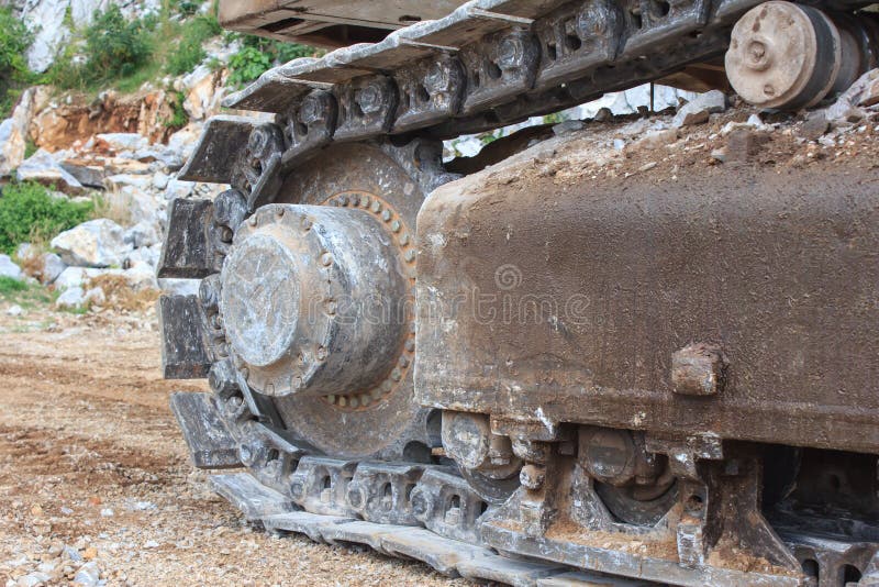 Backhoe wheel stock image. Image of excavation, blade - 31188651