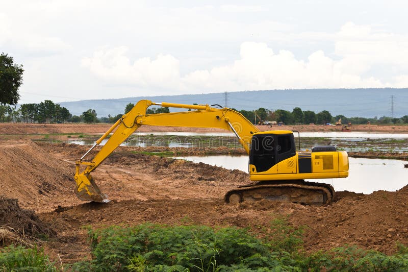 Backhoe stock image. Image of excavate, hydraulic, earth - 31420959