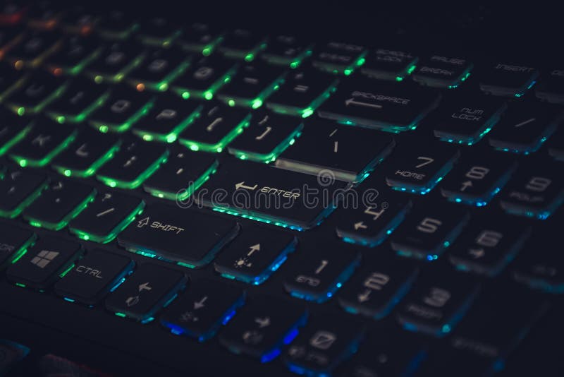 Backlight Gaming Keyboard with Versatile Color Schemes Editorial ...