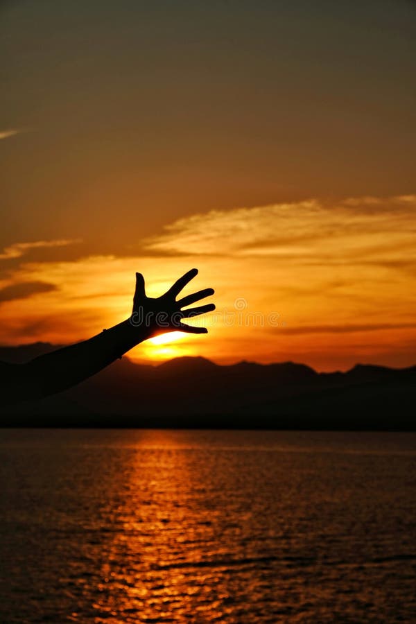 With the sun in your hand stock photo. Image of hand - 123859274