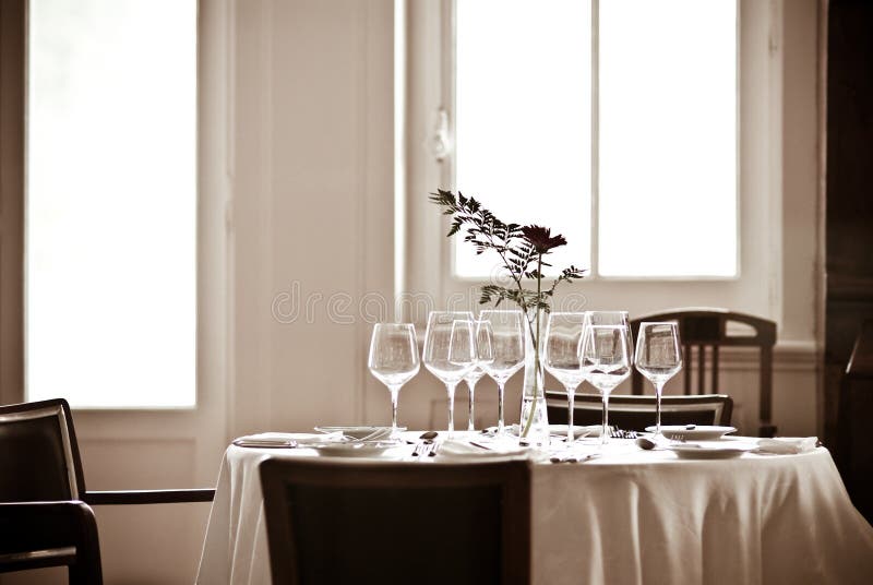 Backlight Restaurant table stock image. Image of restaurant - 23347059