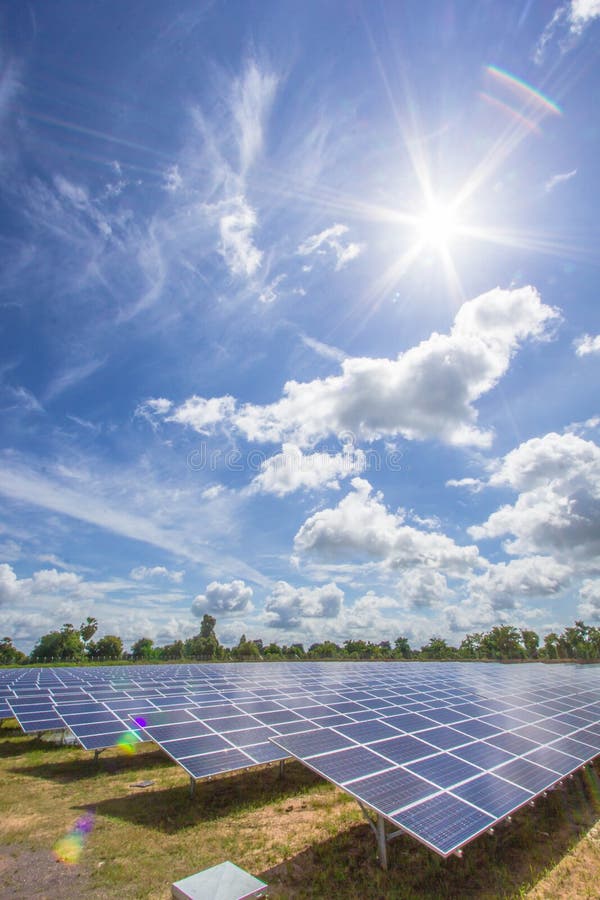 Backlight, Solar Panel Hot Solar Powered and the Light. Stock Image ...