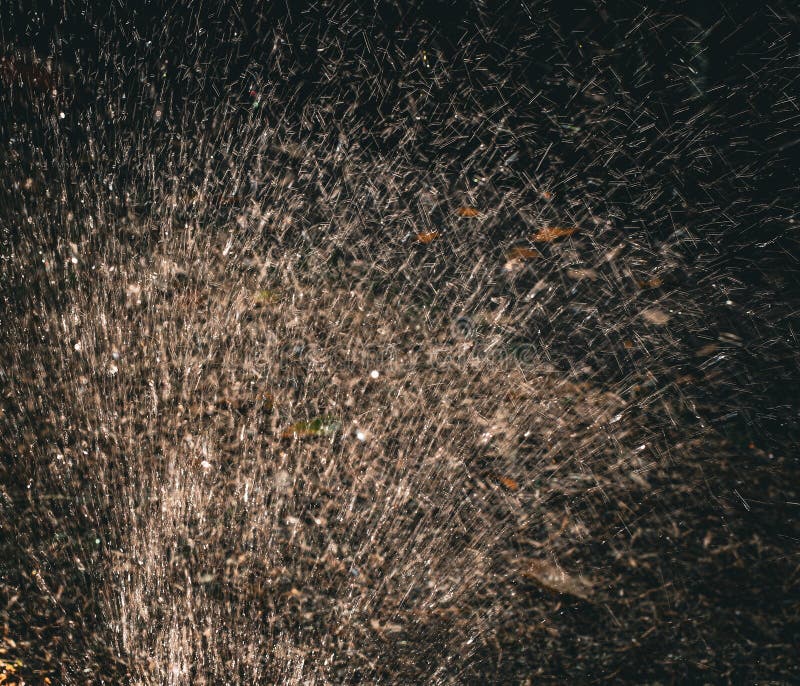 Backlighting on Water Spray in the Air Stock Photo - Image of ...