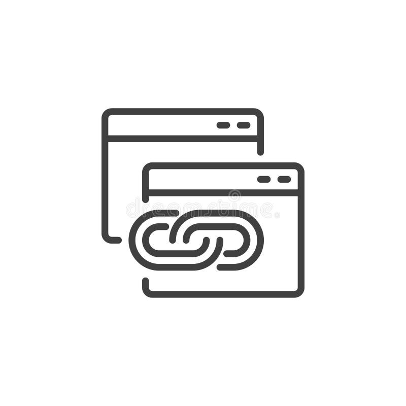 Chain Links Line Icon Stock Illustrations – 529 Chain Links Line Icon ...