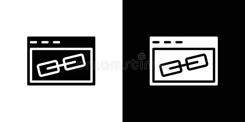 Backlink Icon Logo Set Vector Stock Vector - Illustration of building ...