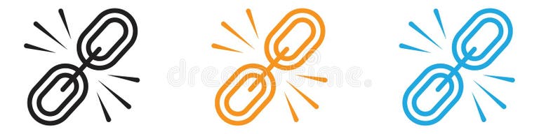 Backlink Vector Logo Set Collection for Web App Ui Stock Vector ...