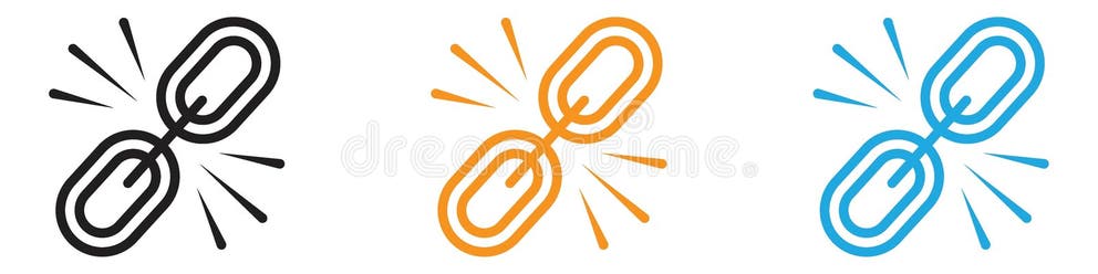 Backlink Vector Logo Set Collection for Web App Ui Stock Vector ...