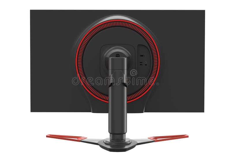 Backlit of Back Side of Professional Display for Gamers and Designers ...