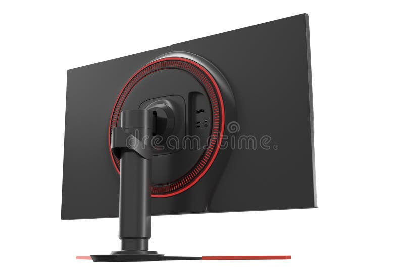 Backlit of Back Side of Professional Display for Gamers and Designers ...