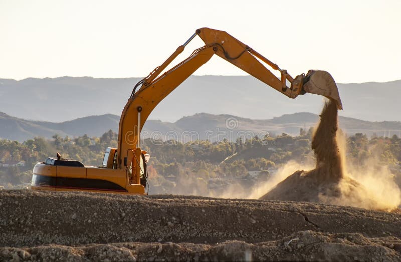 Backlit Backhoe Stock Photos - Free & Royalty-Free Stock Photos from ...