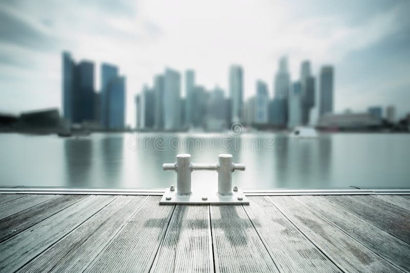 Backlit city skyline stock photo. Image of mooring, industry - 65172840