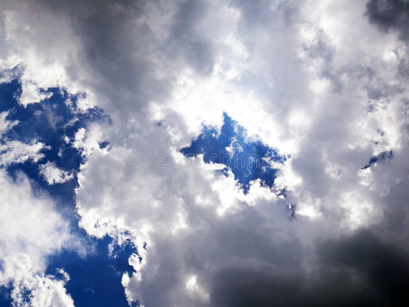 Sun backlit clouds stock photo. Image of clouds, noon - 5509072