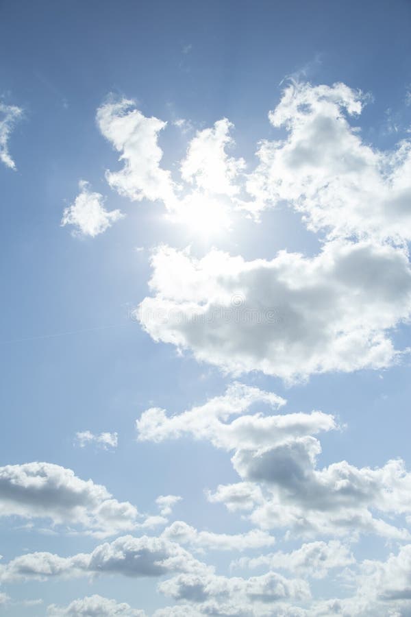 Sun backlit clouds stock photo. Image of clouds, noon - 5509072