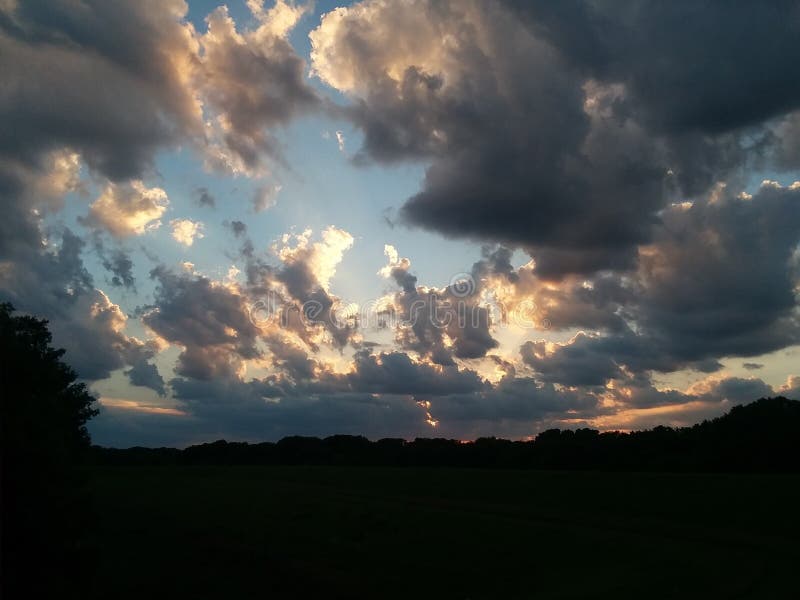 Sun backlit clouds stock photo. Image of clouds, noon - 5509072