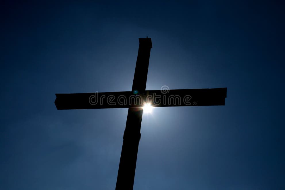 Backlit cross stock photo. Image of light, cross, lord - 4951668