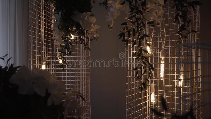 Backlit Decor on a Stand for a Background Decorated with Live Design ...