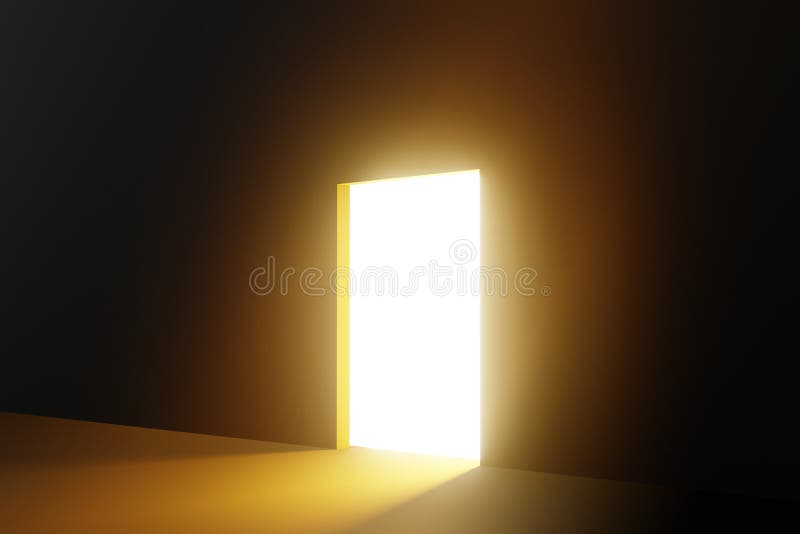 Backlit Door with Light Coming from Behind Stock Photo - Image of ...