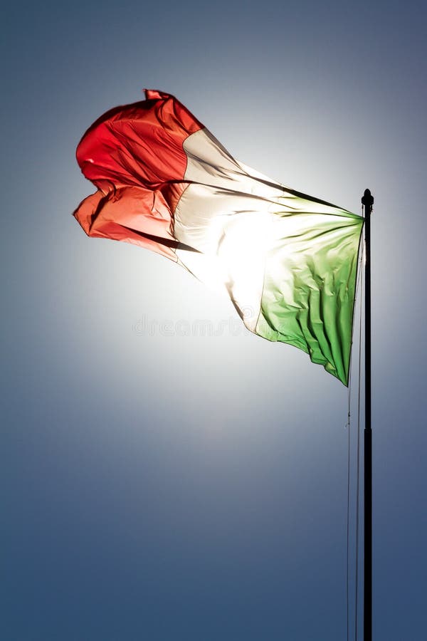 Backlit Italy stock image. Image of flag, italian, white - 27266667