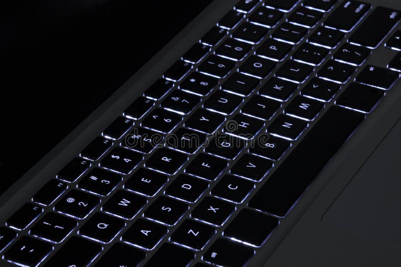 Backlit Keyboard Illuminates Letters and Symbols Light Underneath Keys ...