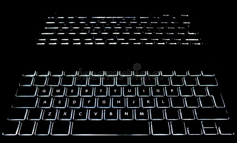 Backlit keyboard stock image. Image of access, light, laptop - 7387721