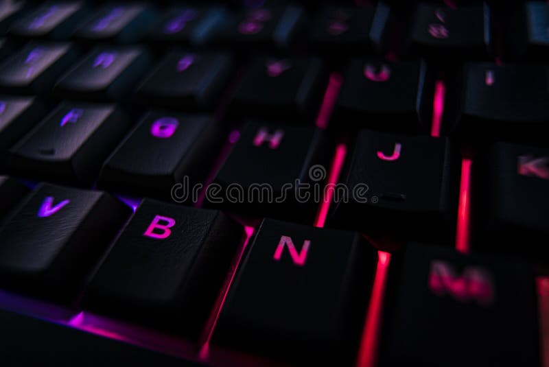 Backlit keyboard detail 6 stock image. Image of black - 226092533