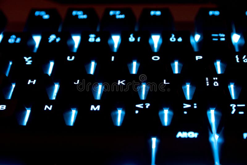 Backlit keyboard stock photo. Image of concepts, corporate - 68756192