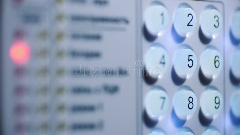 Backlit Keyboard on the Home Alarm Panel Stock Photo - Image of control ...