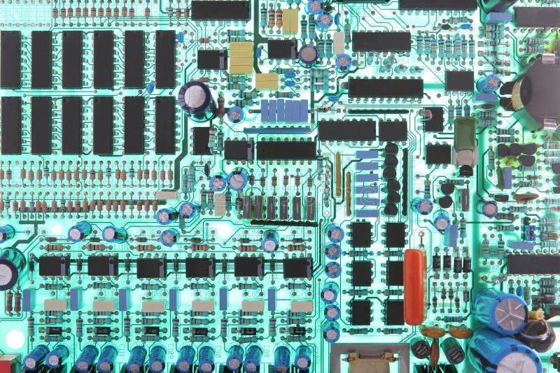 Backlit PCB stock photo. Image of technology, silicon, analogue - 971760