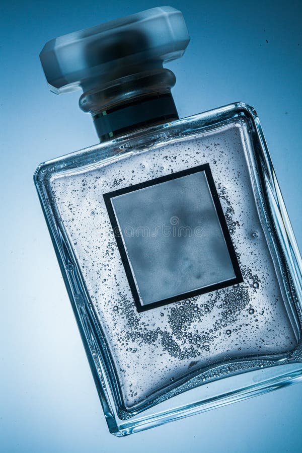 Backlit Perfume Bottle Shot in Studio Stock Image - Image of female ...