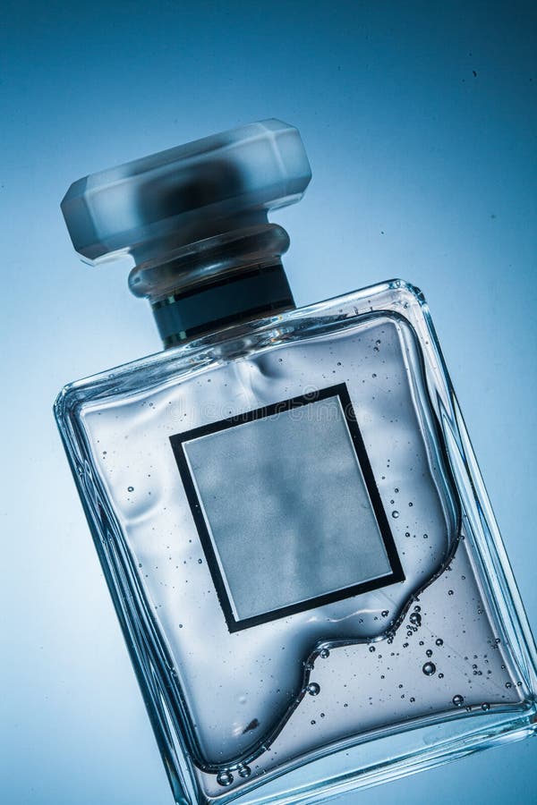 Backlit Perfume Bottle Shot in Studio Stock Image - Image of liquid ...