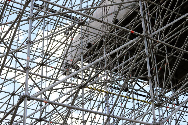 Backlit Professional Outdoor Stage Structure Stock Photo - Image of ...