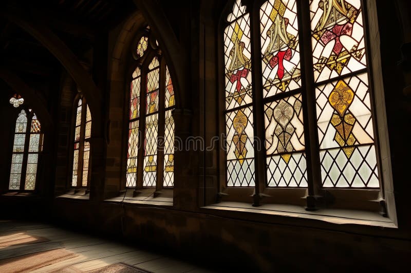 Castle windows stock image. Image of house, residence - 6474079