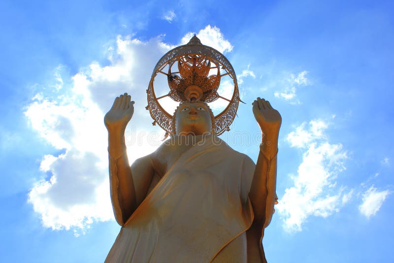 Backlit Standing Buddha Statue Stock Photos - Free & Royalty-Free Stock ...