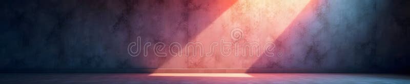 Backlit Textured Wall, Spotlight Creates Contrast, Atmosphere, Backdrop ...