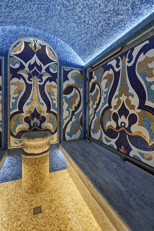 Backlit Turkish Bath, Beautiful Mosaic Patterns Stock Photo - Image of ...