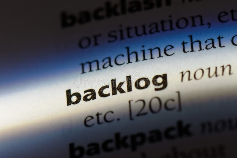 Backlog stock photo. Image of writing, printed, page - 114404548