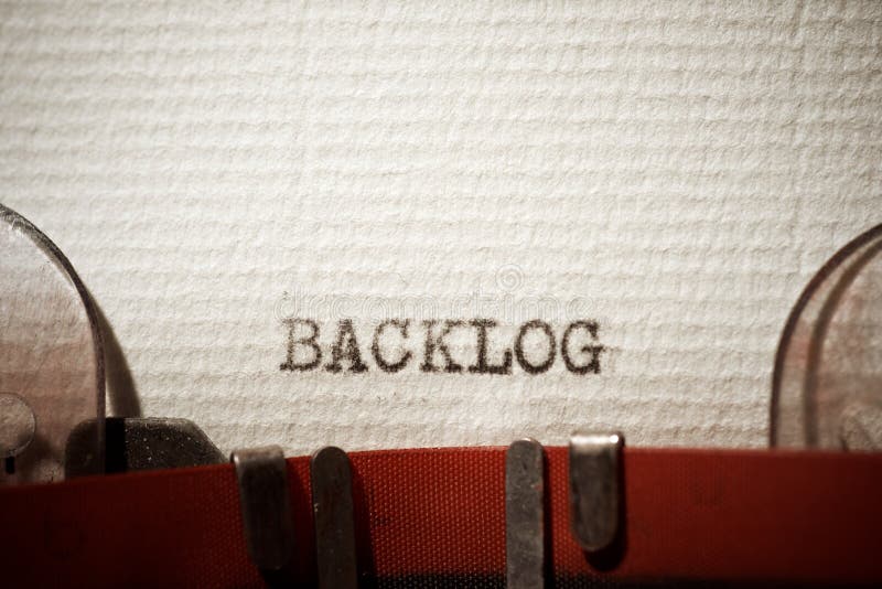 Backlog concept view stock photo. Image of concept, paper - 268174694