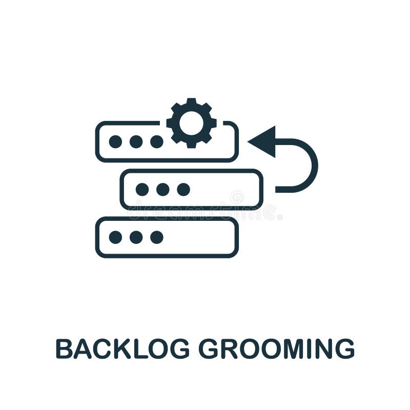 Backlog Grooming Icon. Simple Element from Agile Method Collection ...