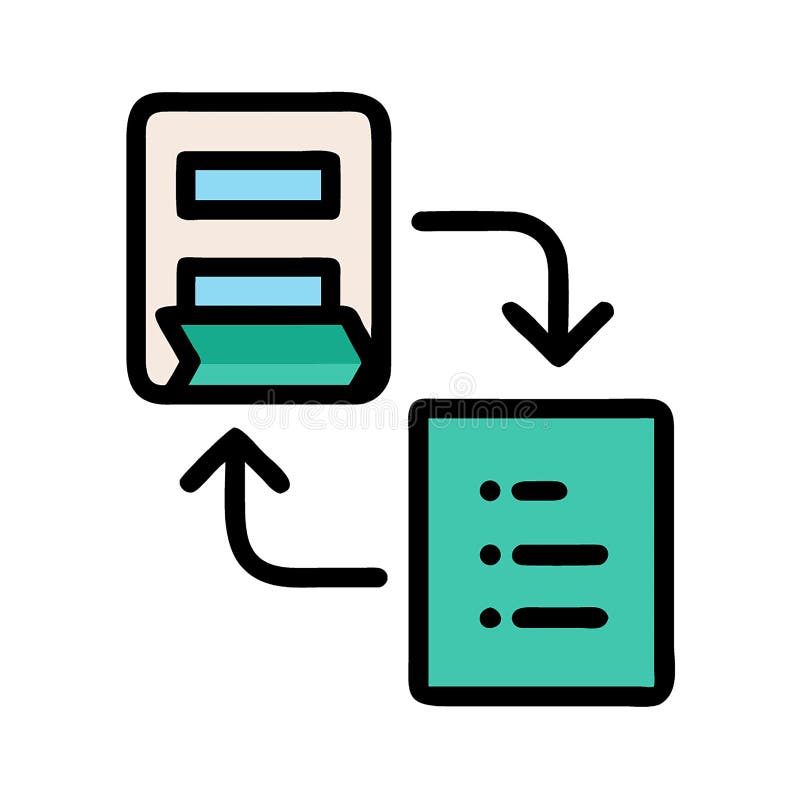 Backlog Icon Flat Style Vector Stock Illustration - Illustration of ...