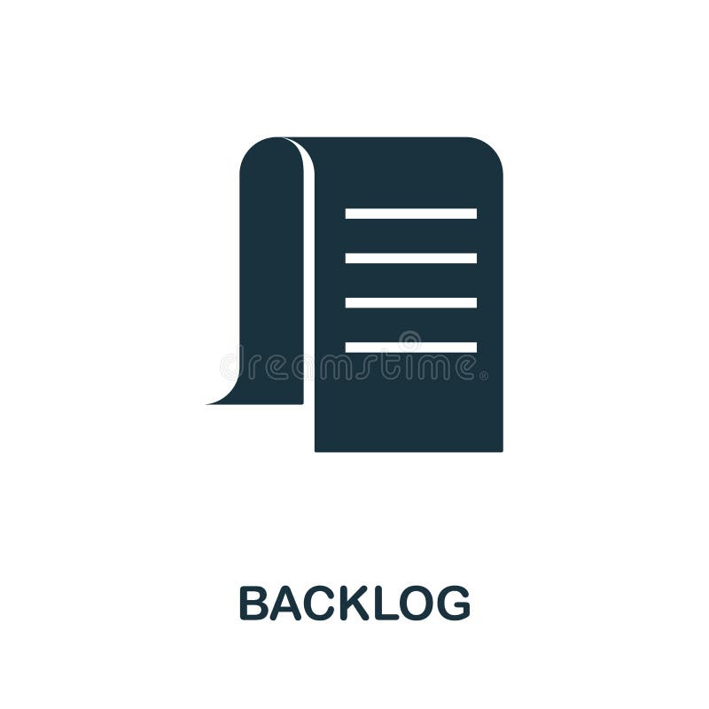 Backlog Vector Icon Symbol. Creative Sign from Agile Icons Collection ...