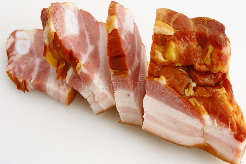 Backon stock photo. Image of slices, cookery, white, pork - 13299906
