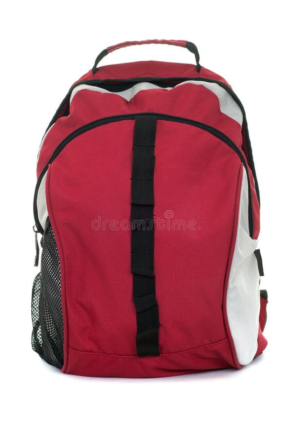 Red school backpack stock photo. Image of colledge, children - 18700406