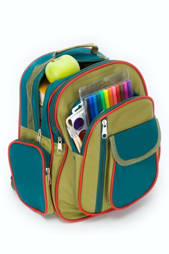 Backpack stock photo. Image of glue, backpack, pencil - 3317794