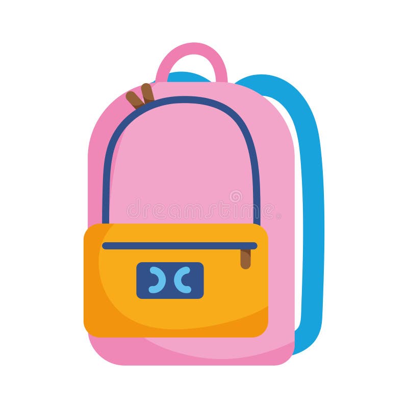 Backpack accessory cartoon stock vector. Illustration of vector - 217331495