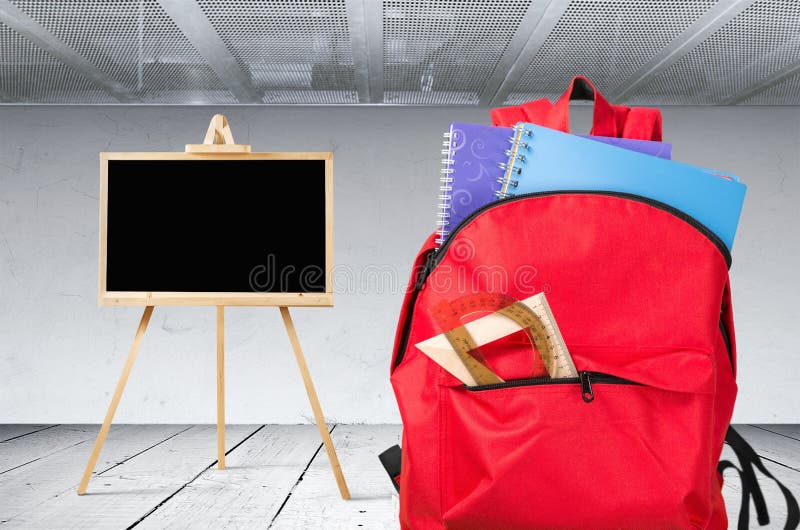Backpack stock photo. Image of binder, homework, book - 118906738