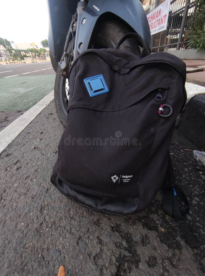 Backpack Bag Bodypack Black Editorial Photography - Image of backpack ...