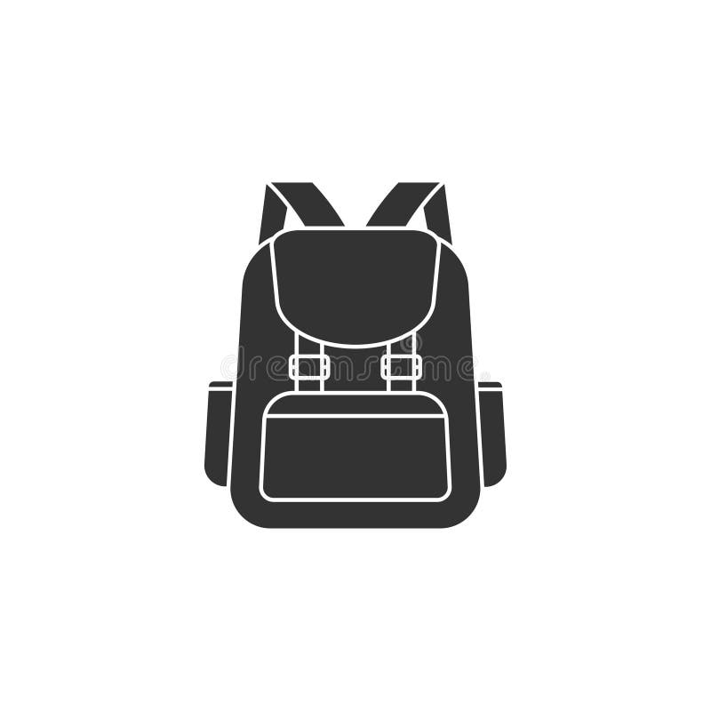 Backpack Bag Icon Design Template Vector Illustration Stock ...