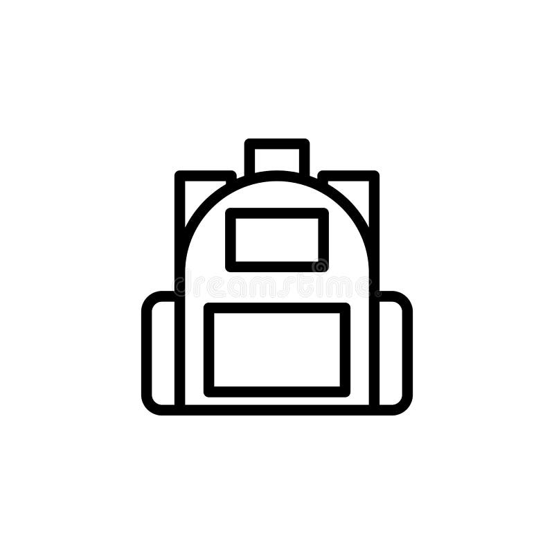 Backpack, Bag Icon. Element of Education Icon Stock Illustration ...