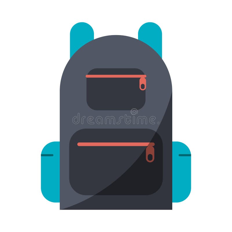 Backpack bag symbol stock vector. Illustration of large - 138133214