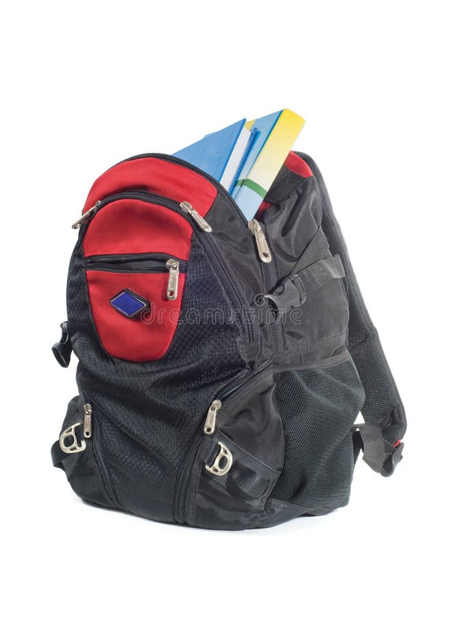 Backpack with books stock photo. Image of education, book - 4487744